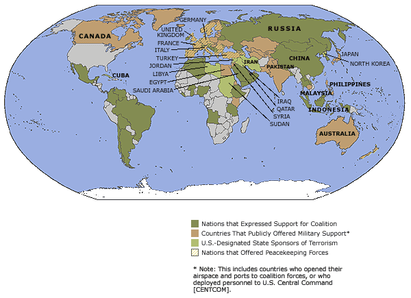 With Us Or Against Us - Map | Campaign Against Terror | FRONTLINE | PBS
