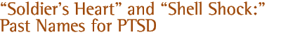 Experts - 'soldier's Heart' And 'shell Shock:' Past Names For Ptsd ...